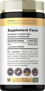 high potency iron supplement 325 mg