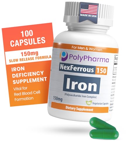 High potency iron supplement capsules