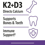 High potency K2 D3 vitamins