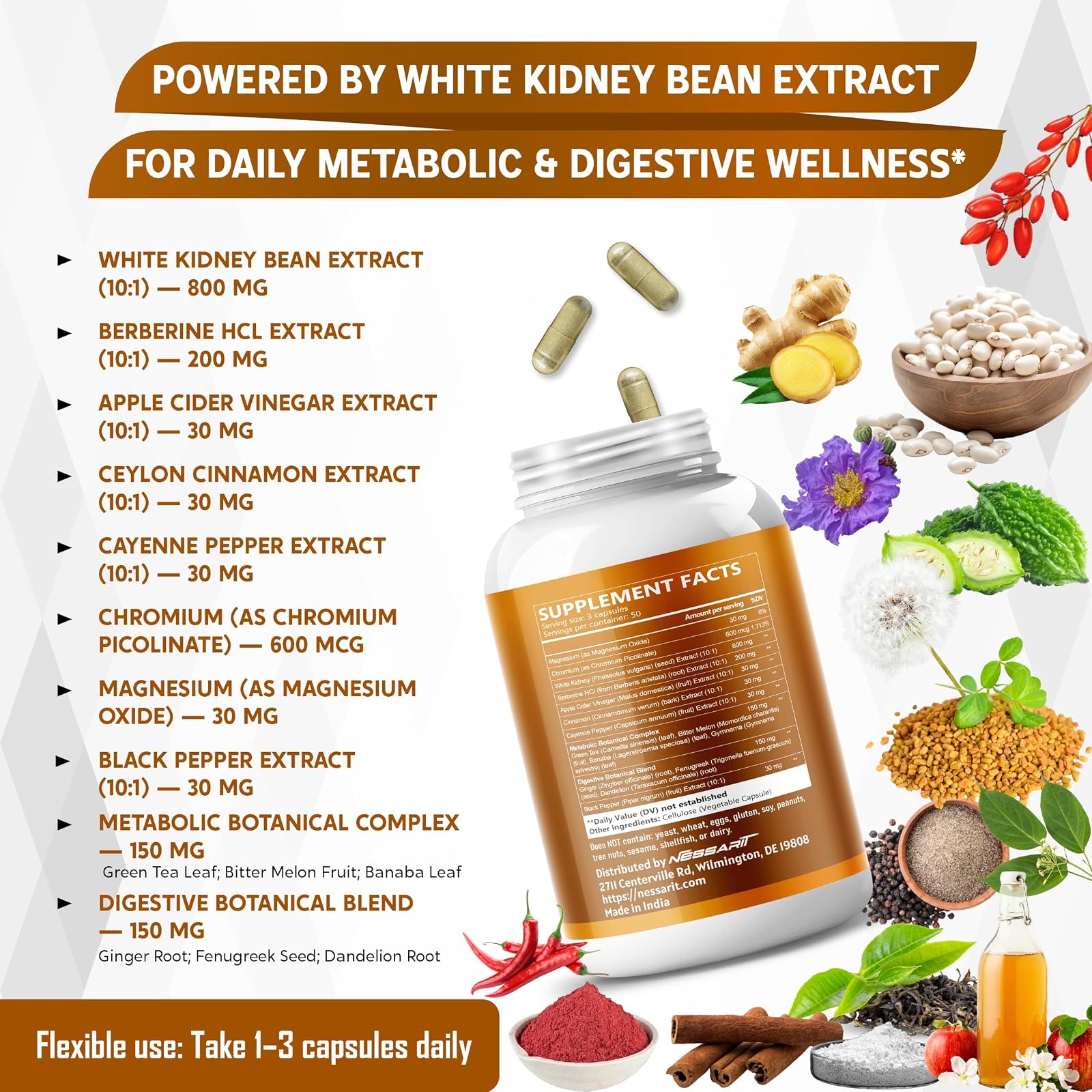 High potency kidney bean extract