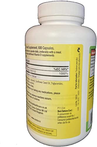 High potency Kirkland Vitamin D3 600 IU