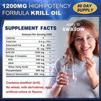 high potency krill oil 1200 mg supplement