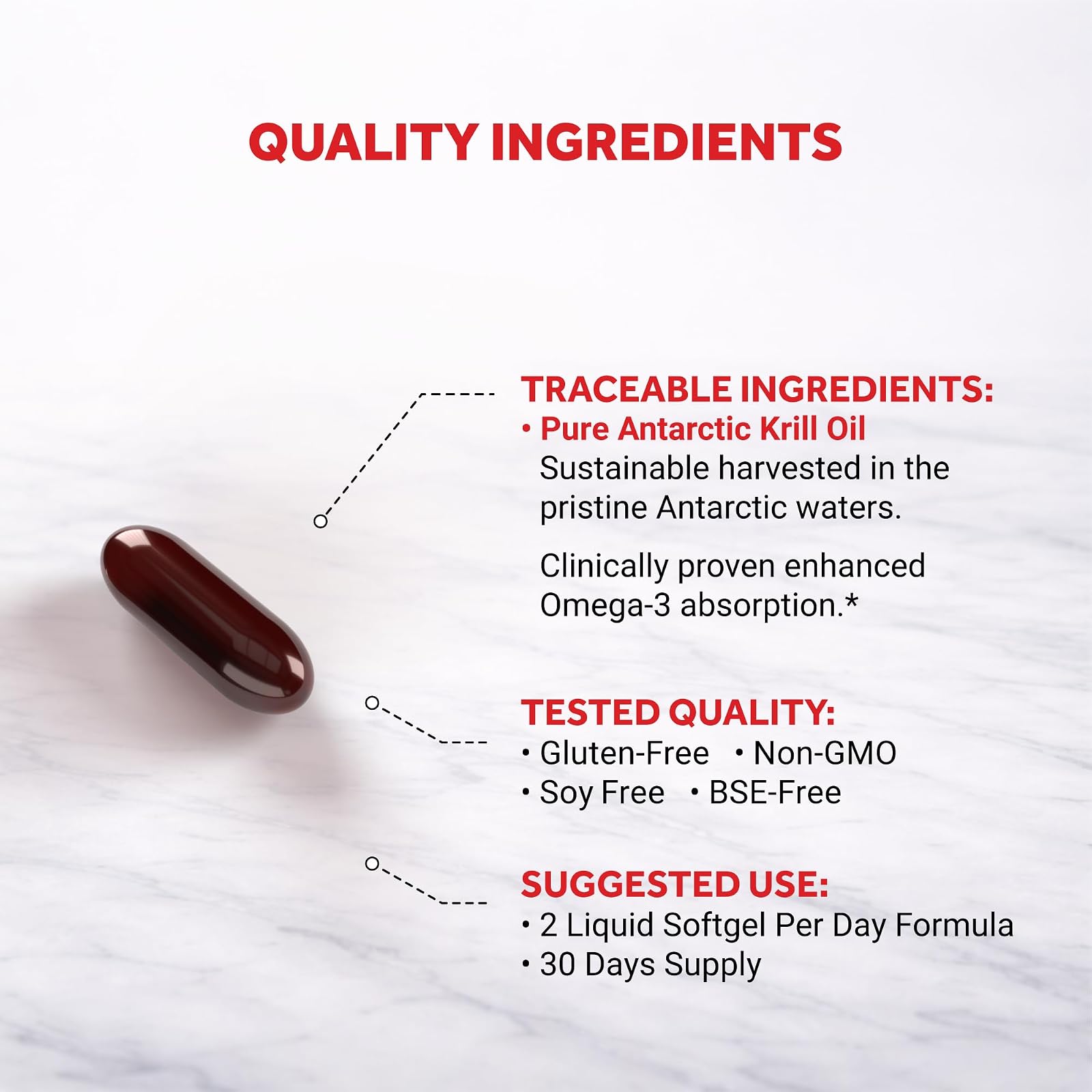 High potency krill oil for wellness