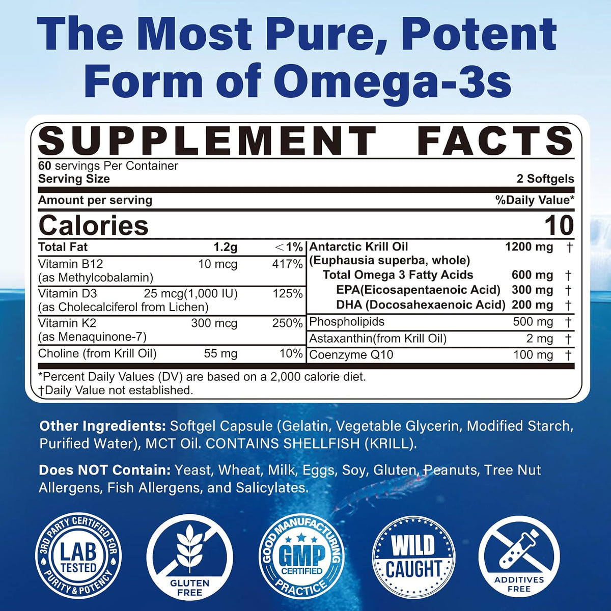 high potency krill oil softgels