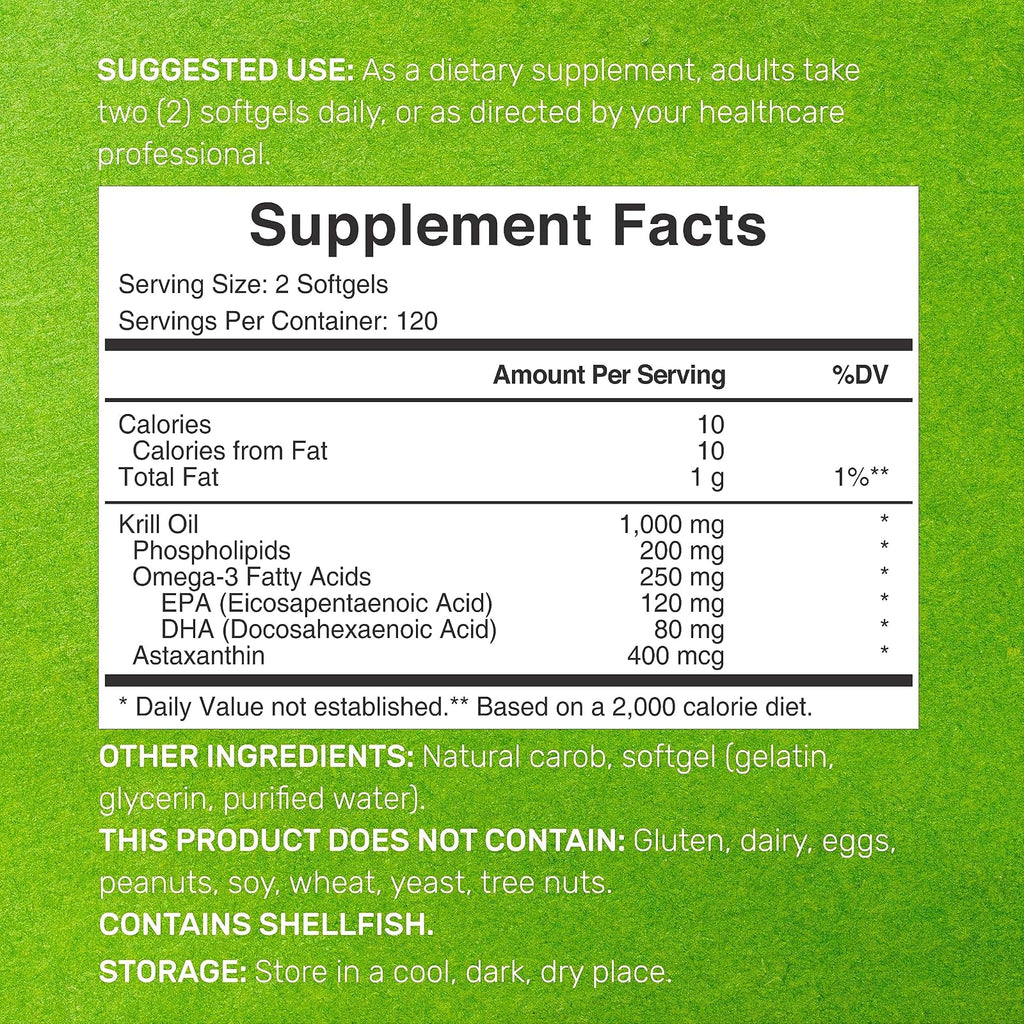 high potency krill oil softgels