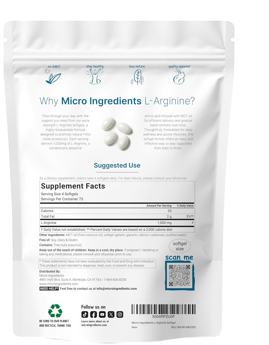 high potency l-arginine 1000 mg