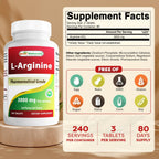 high potency l-arginine 3000 mg tablets