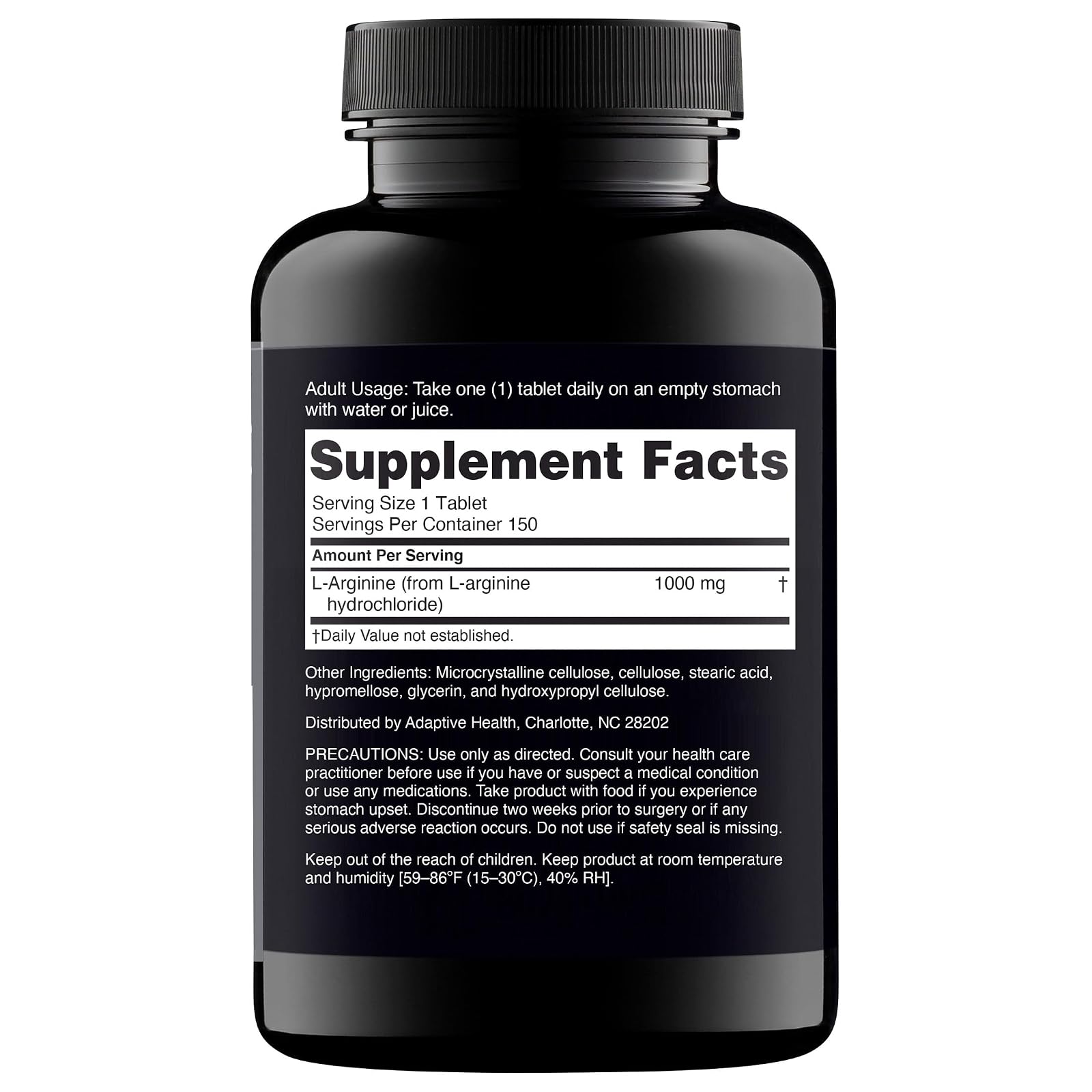 High potency l-arginine capsules