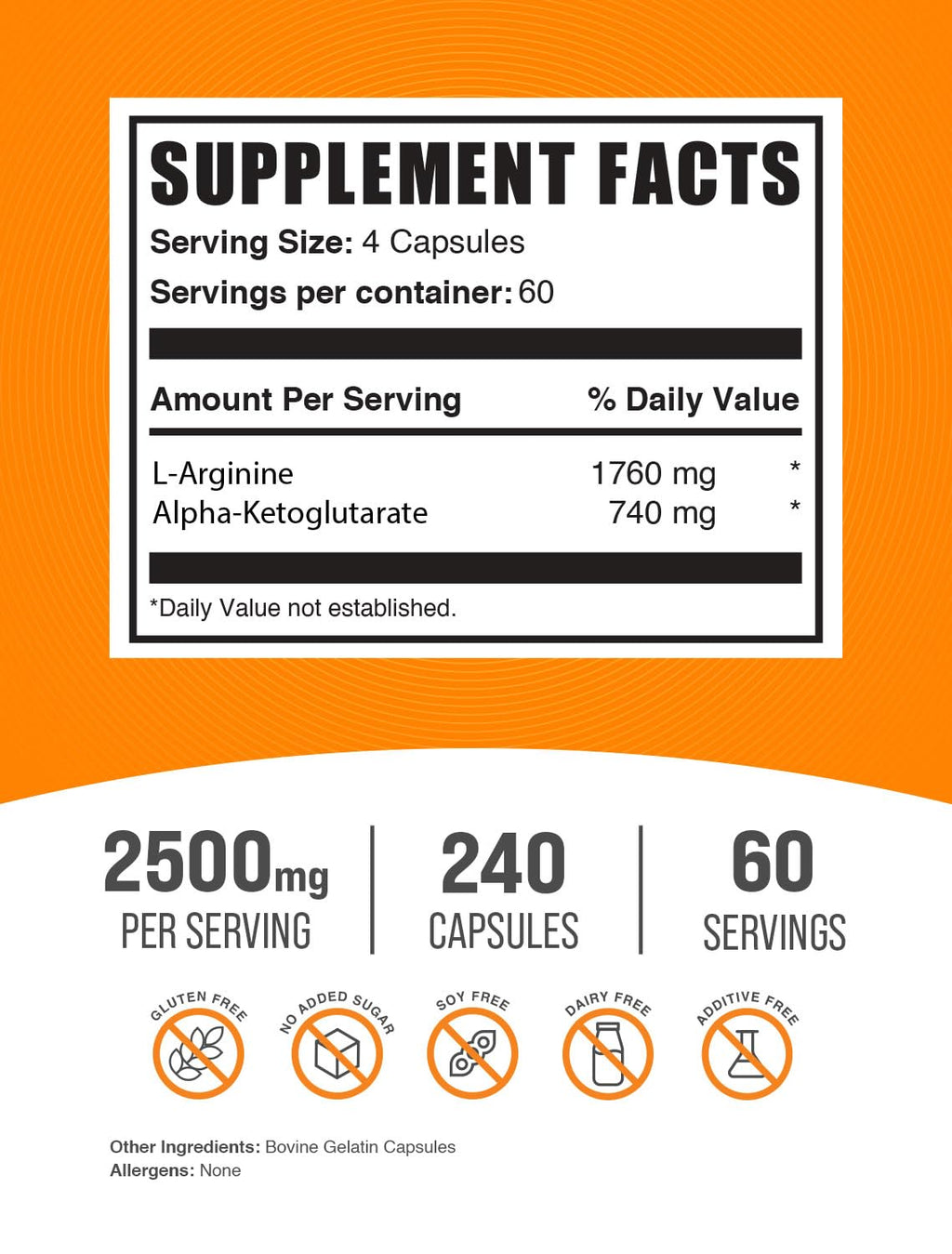 high potency l-arginine capsules