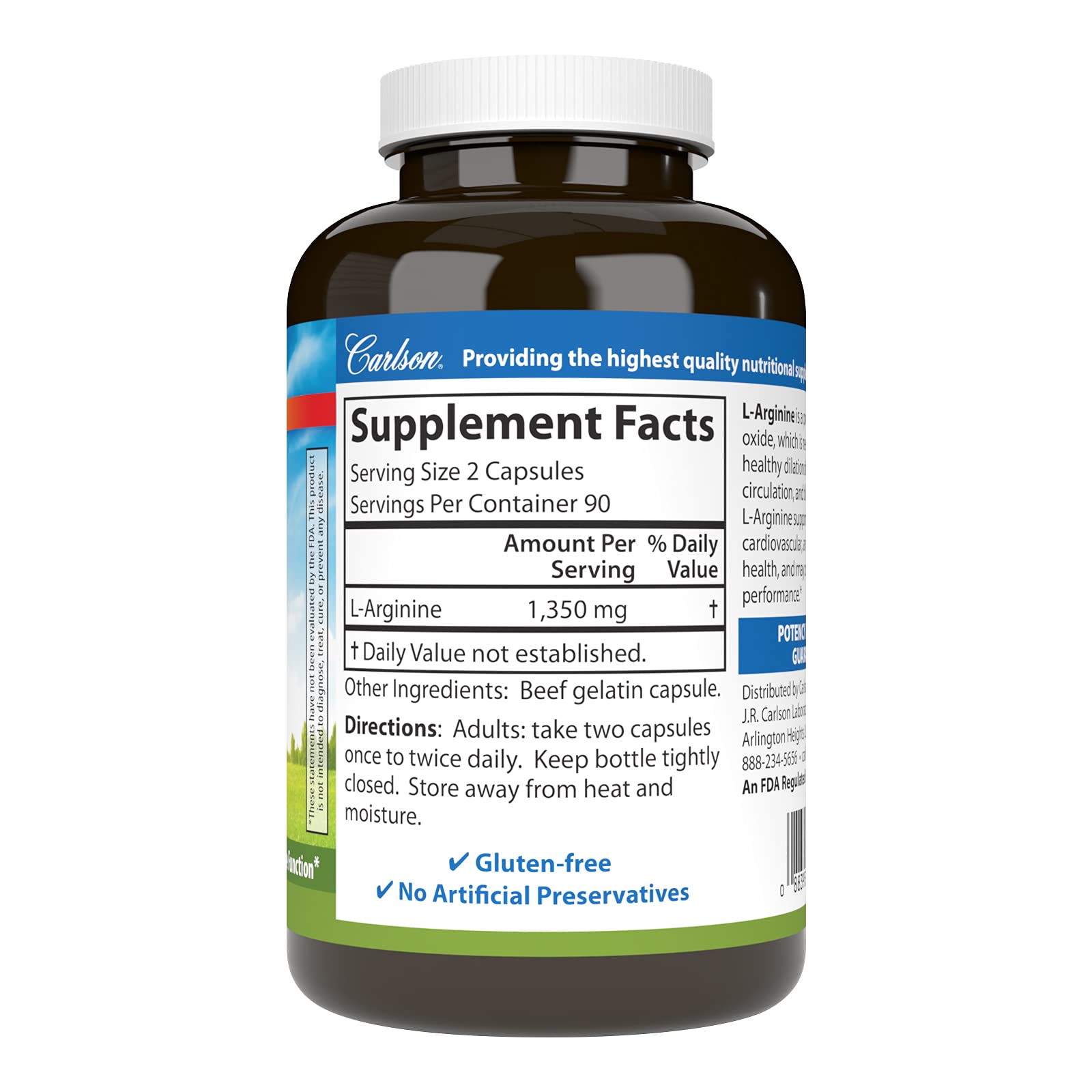 High potency L-Arginine supplement