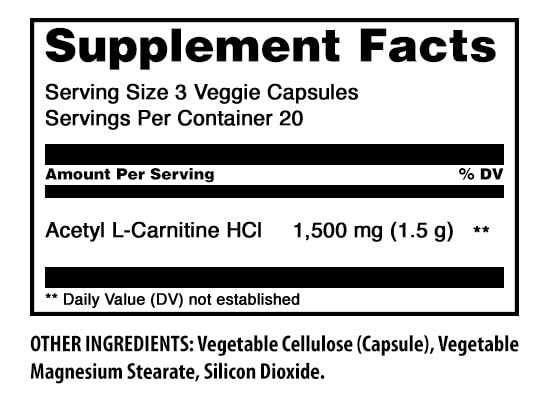 high potency l-carnitine supplement
