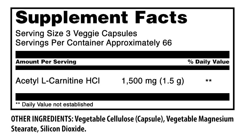 high potency l-carnitine supplement