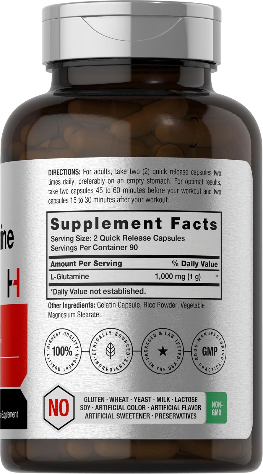 high potency l-glutamine 1000 mg
