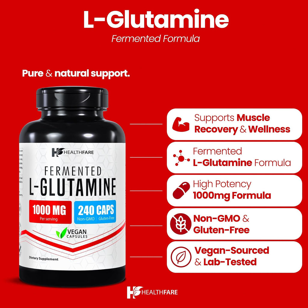 high potency l-glutamine capsules