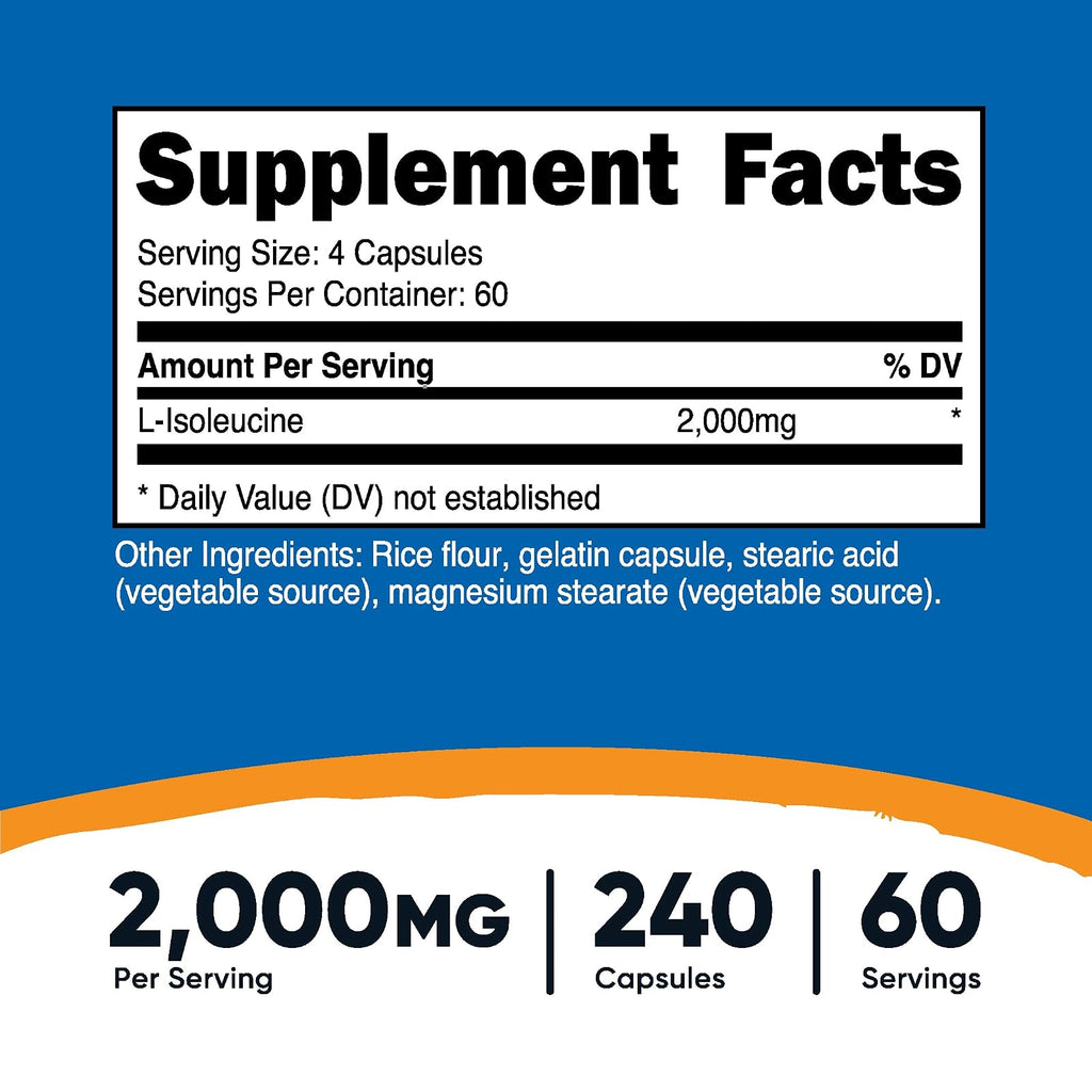 High potency L-Isoleucine capsules