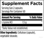 high potency l-lysine 1500 mg capsules