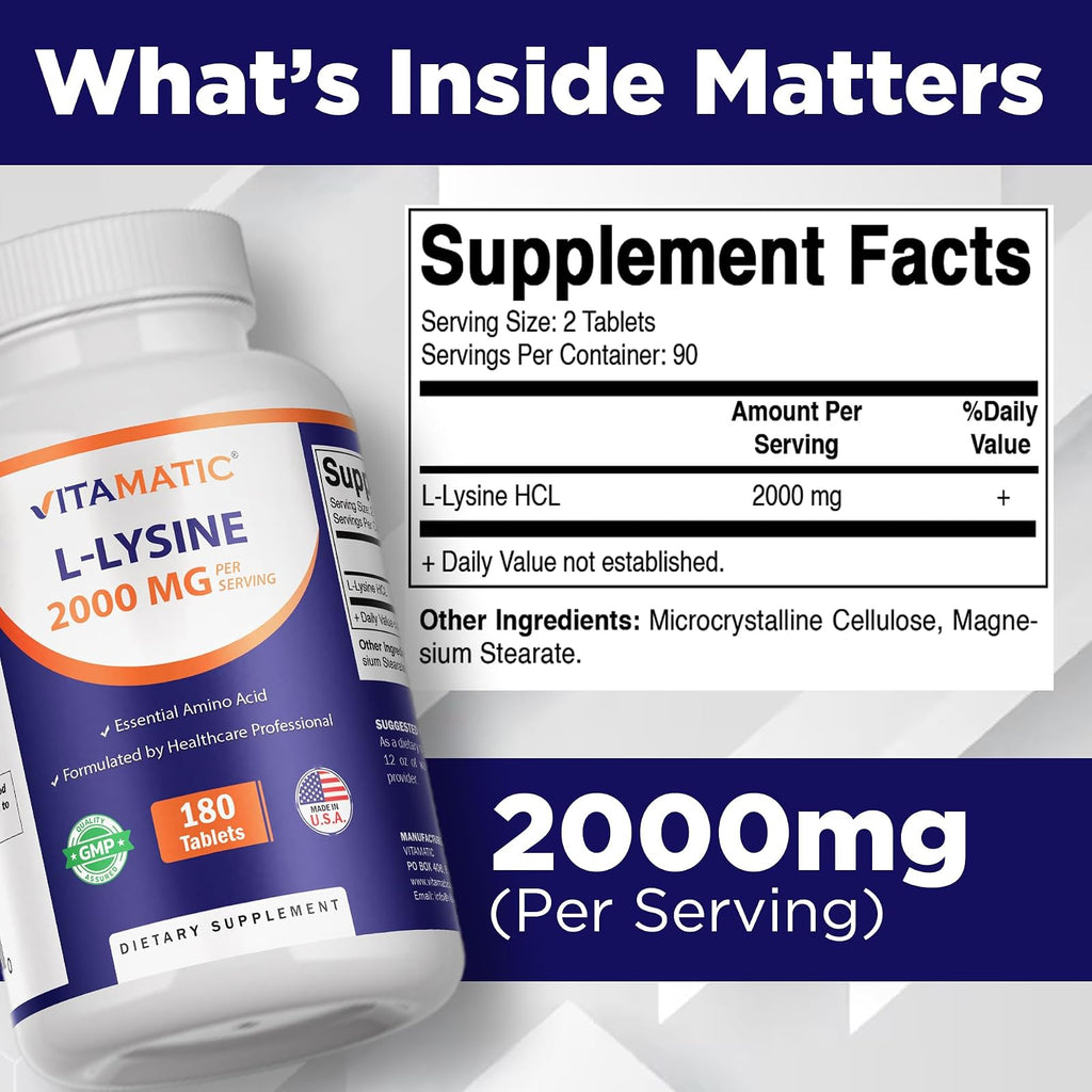 high potency L-Lysine 2000 mg