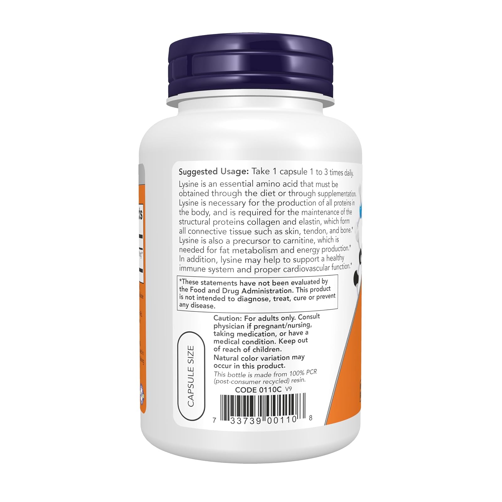 High potency L-Lysine supplement