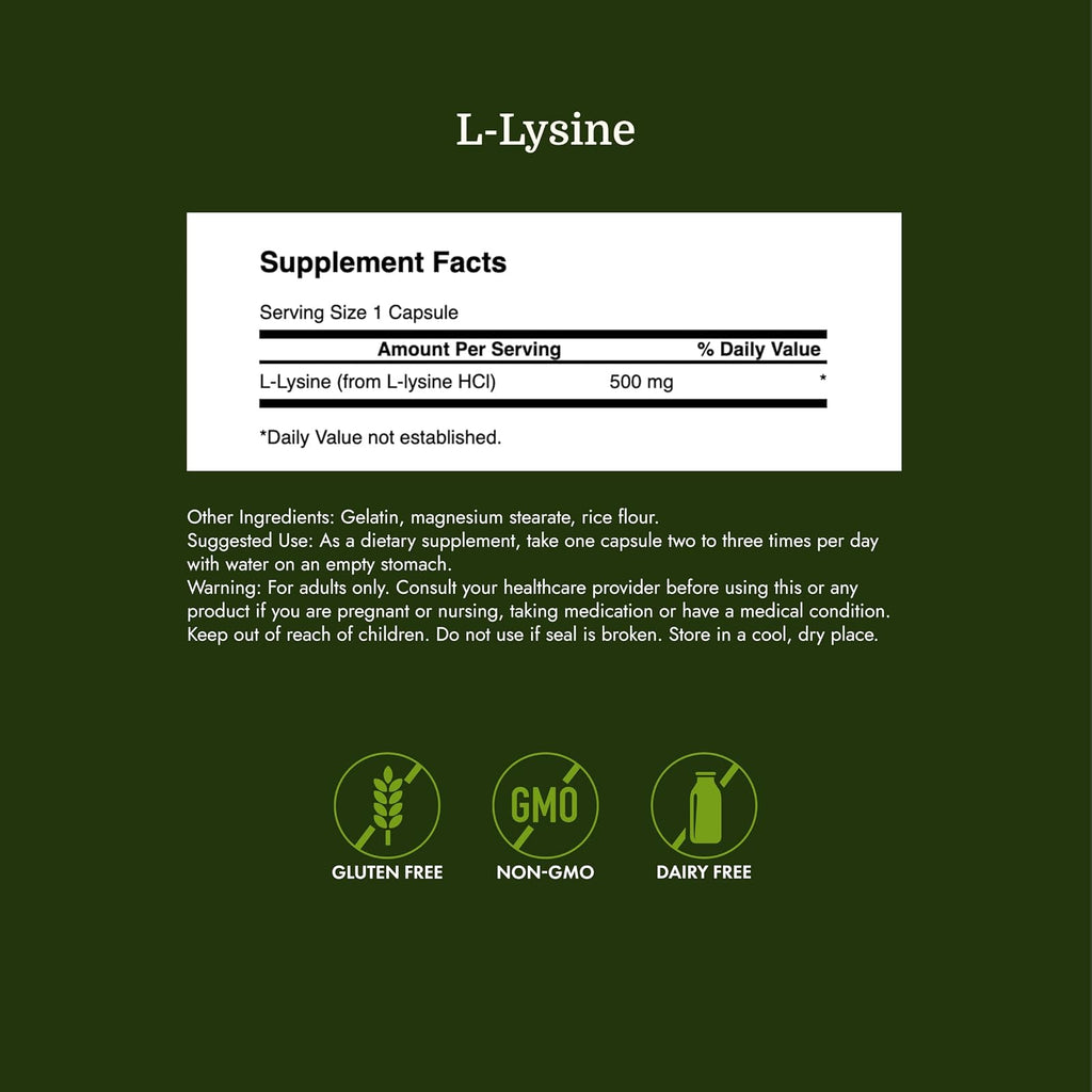 high potency l-lysine supplement