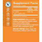 High potency L-Lysine tablets for health
