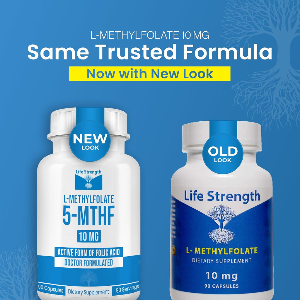 High potency L Methylfolate for brain health