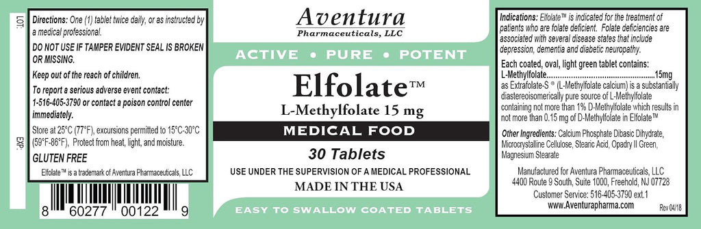 high potency L-Methylfolate supplement