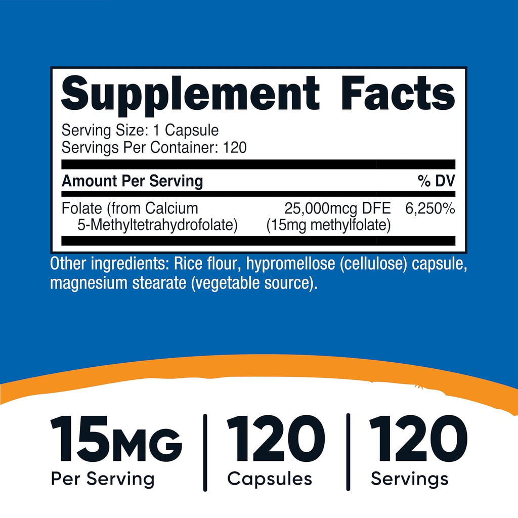 high potency L-Methylfolate supplement