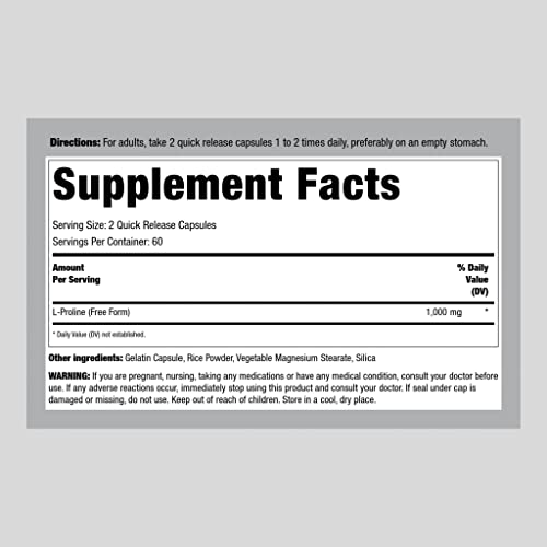 High potency L-Proline supplement