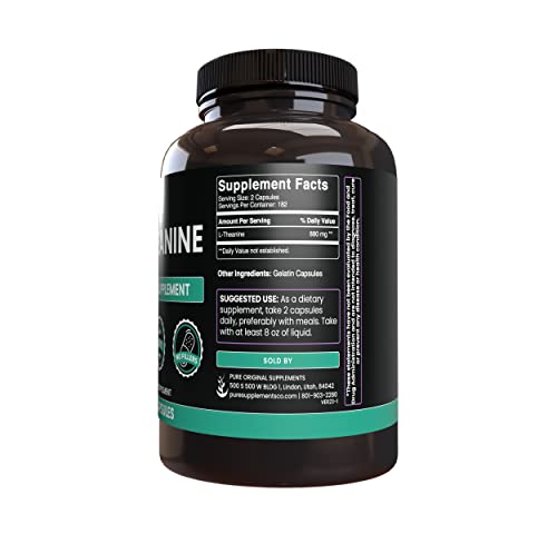 High potency L-Theanine capsules