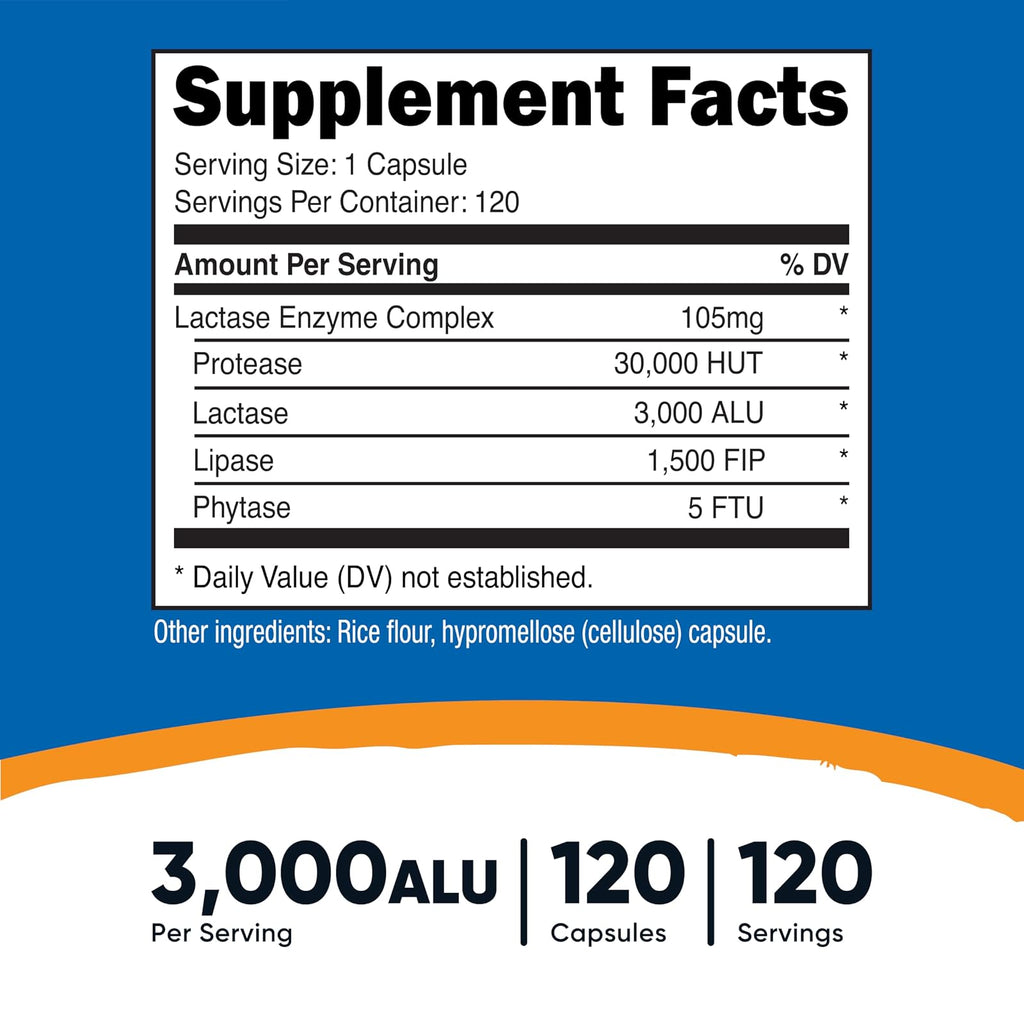 high potency lactase enzyme capsules