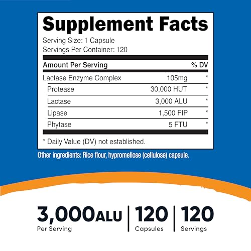 High potency lactase enzyme complex