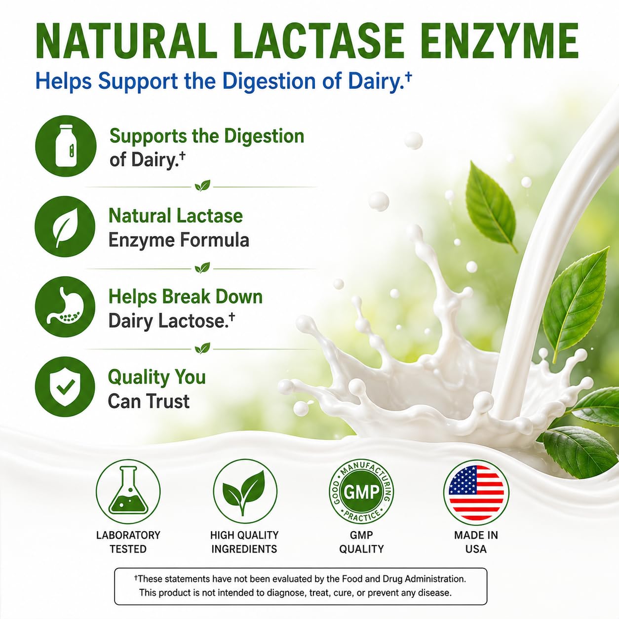 high potency lactase enzyme tablets