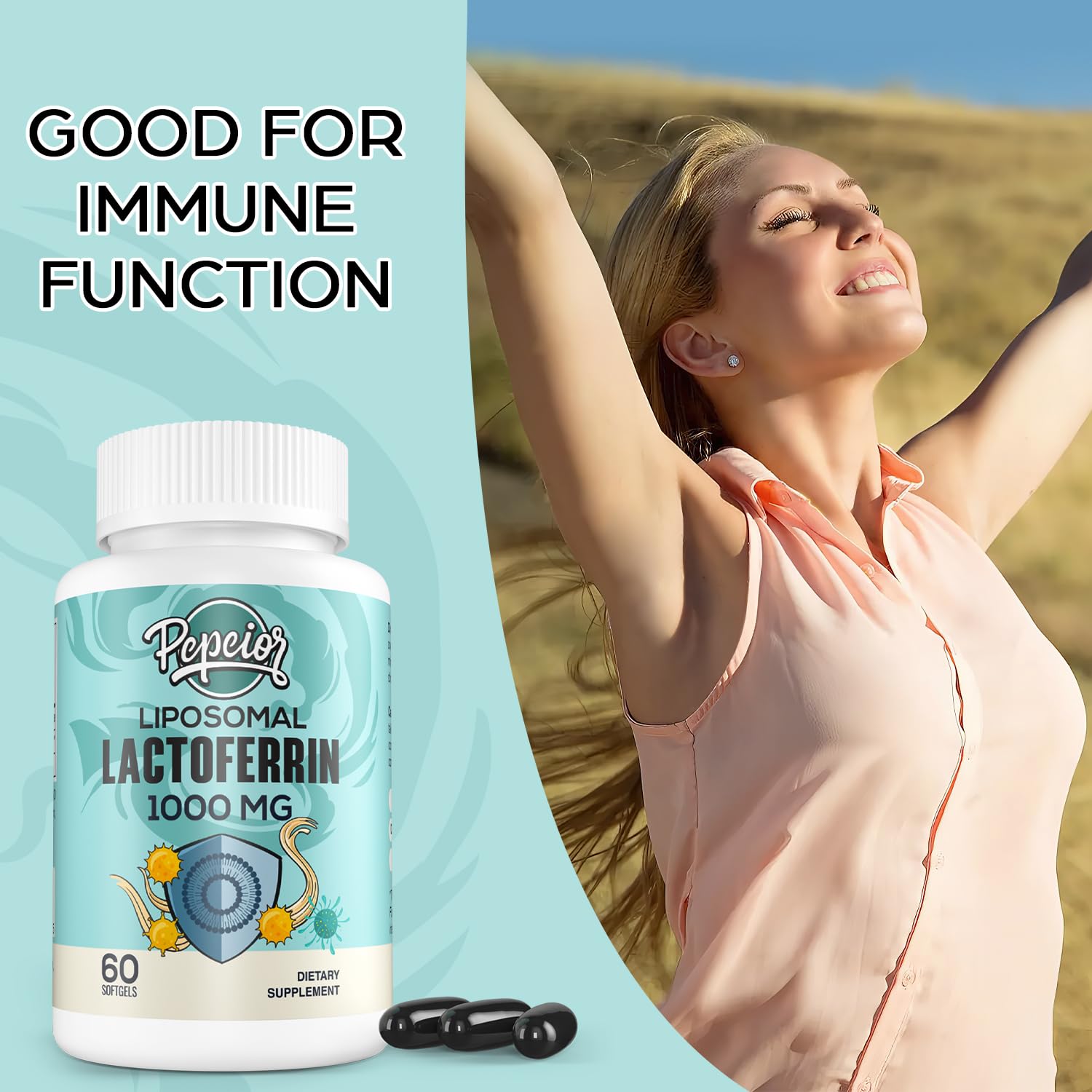 high potency lactoferrin softgels 1000 mg
