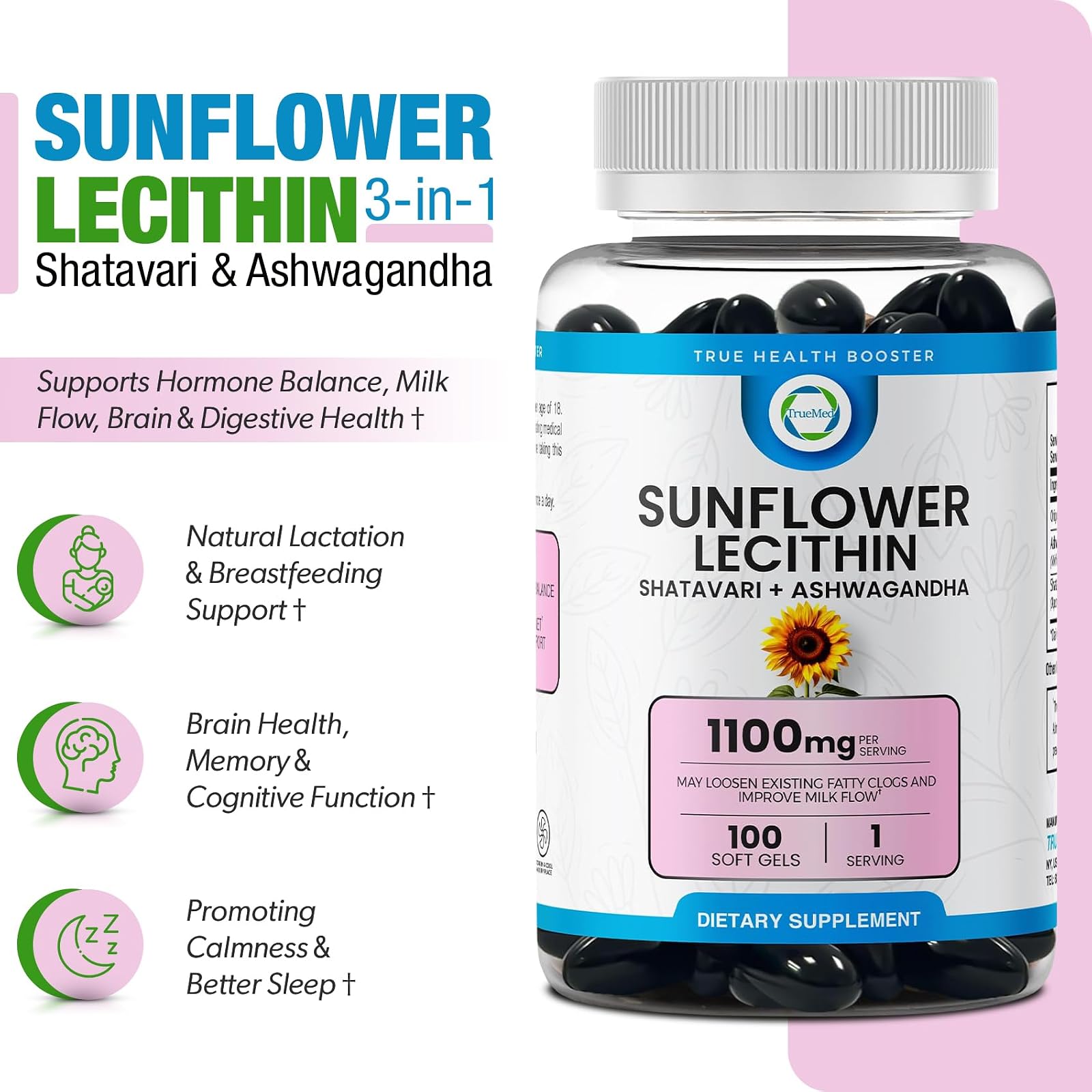 High potency lecithin 1100 mg