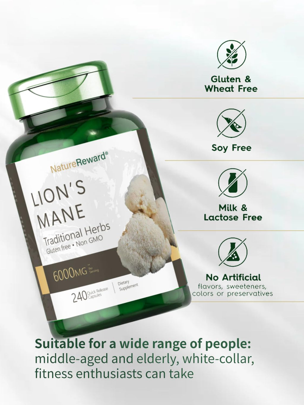 high potency Lion's Mane mushrooms