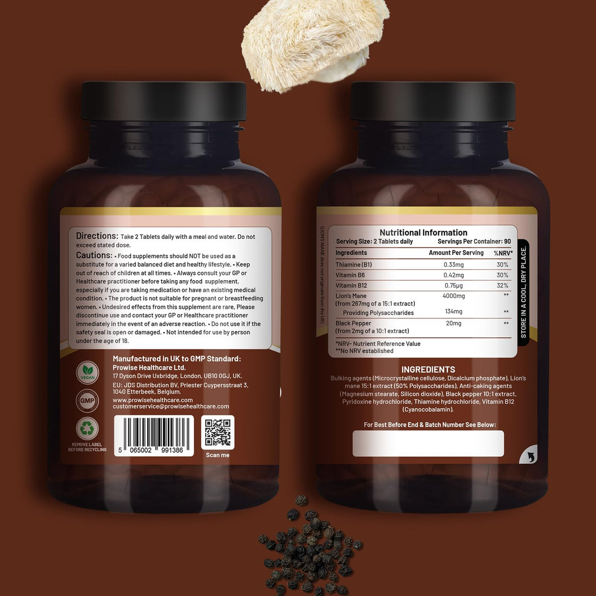 High potency lion's mane supplement