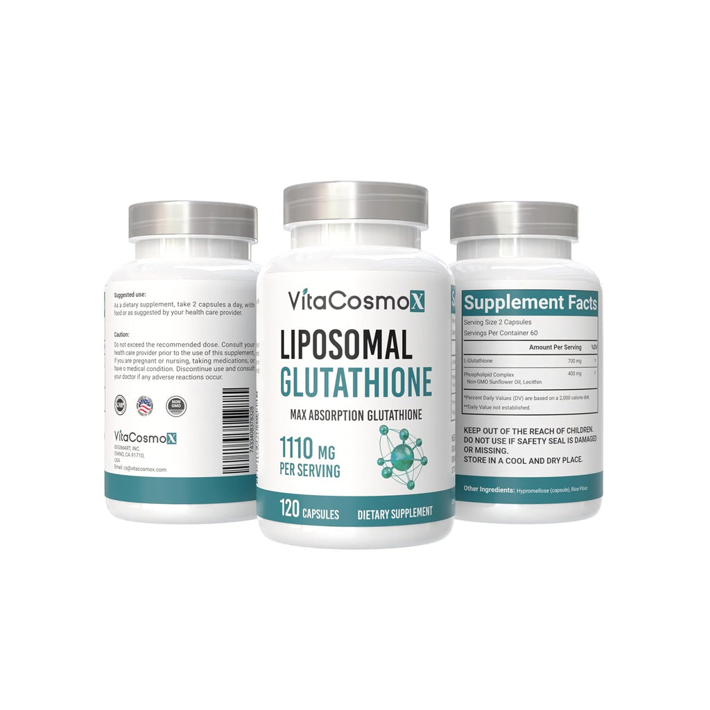 High potency liposomal glutathione capsules
