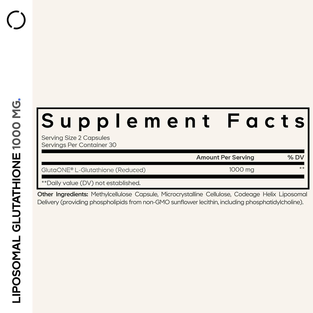 high potency liposomal glutathione supplement