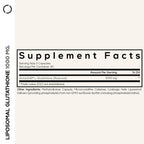 high potency liposomal glutathione supplement