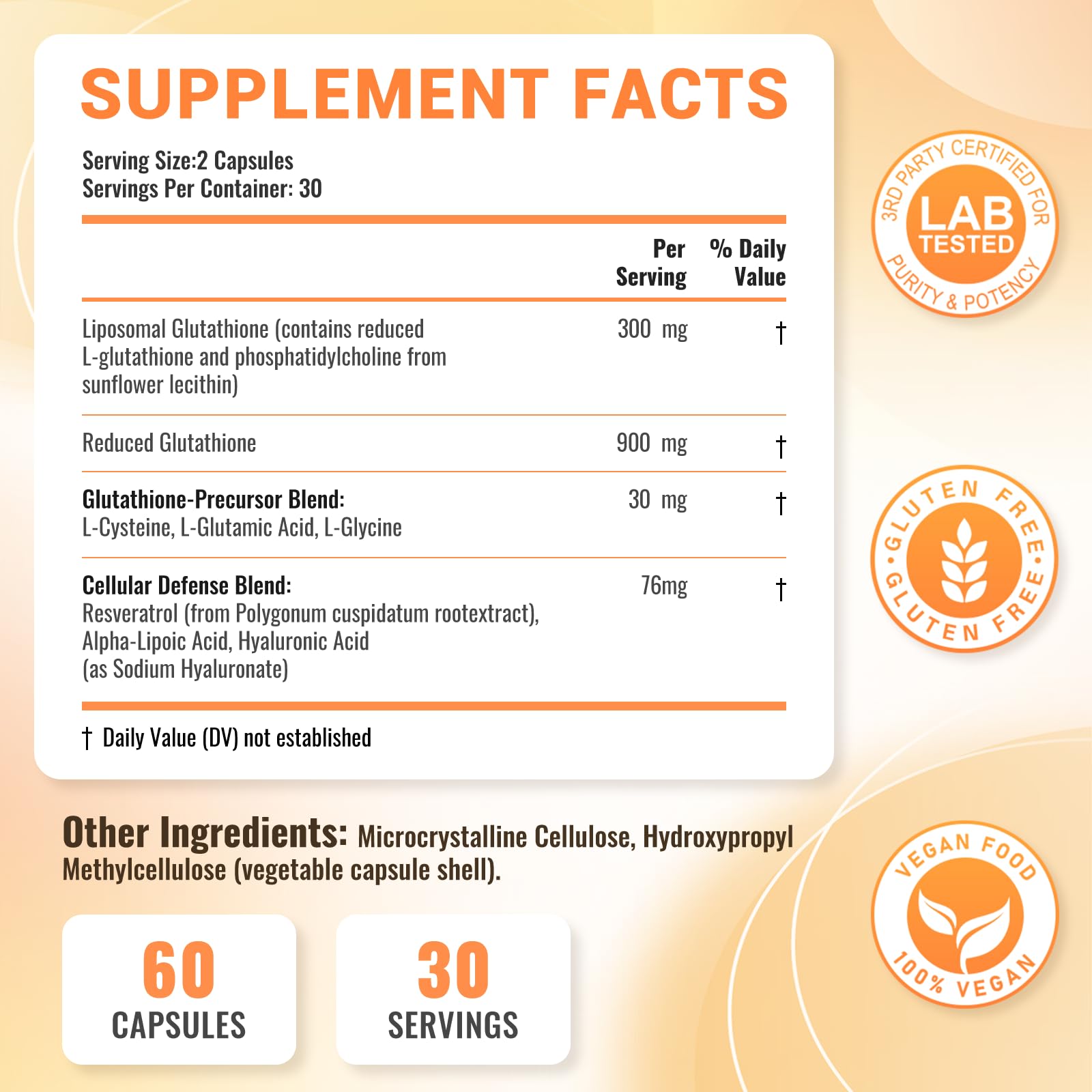 High potency liposomal glutathione