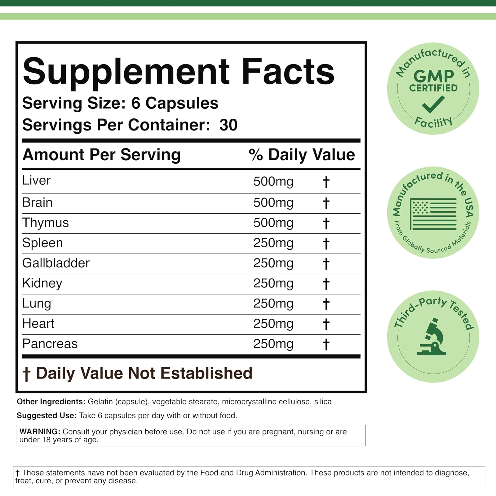 High potency liver extract supplement