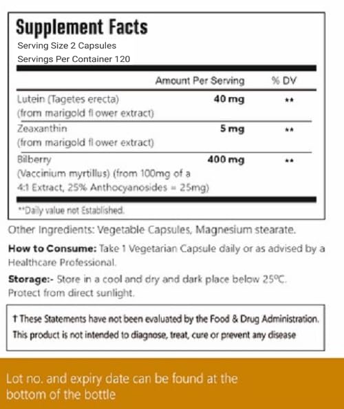 high potency lutein with zeaxanthin formula