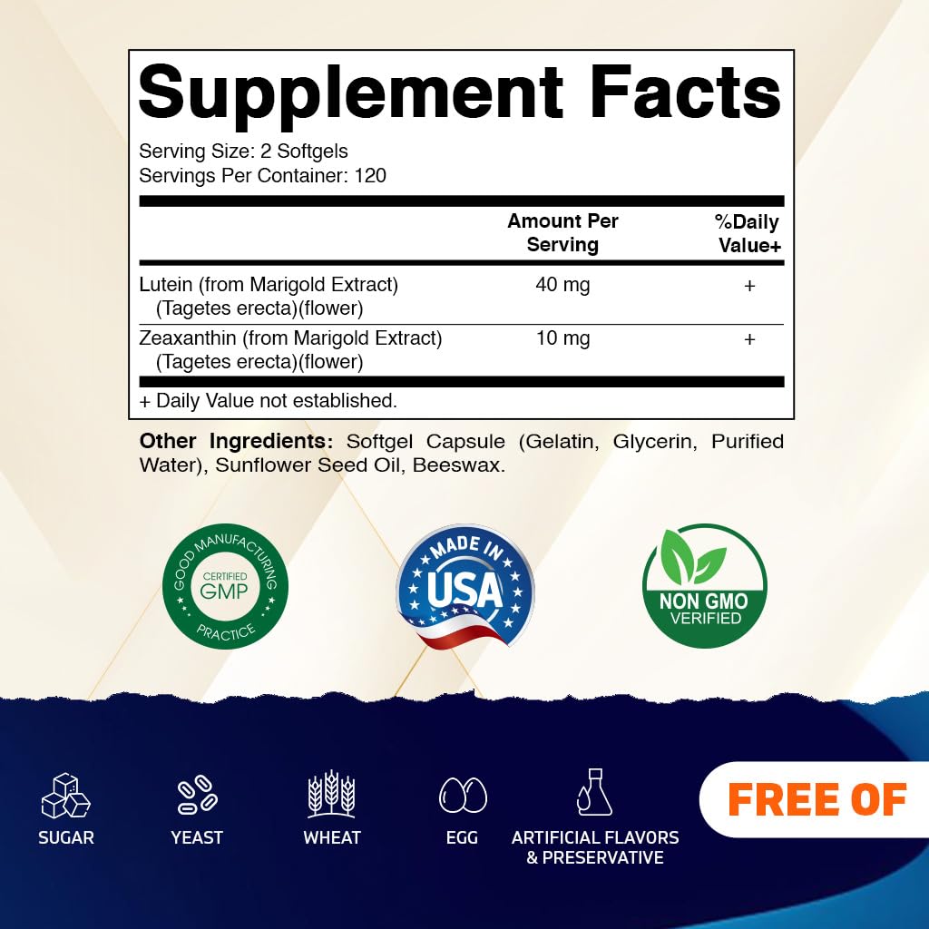 high potency lutein with zeaxanthin