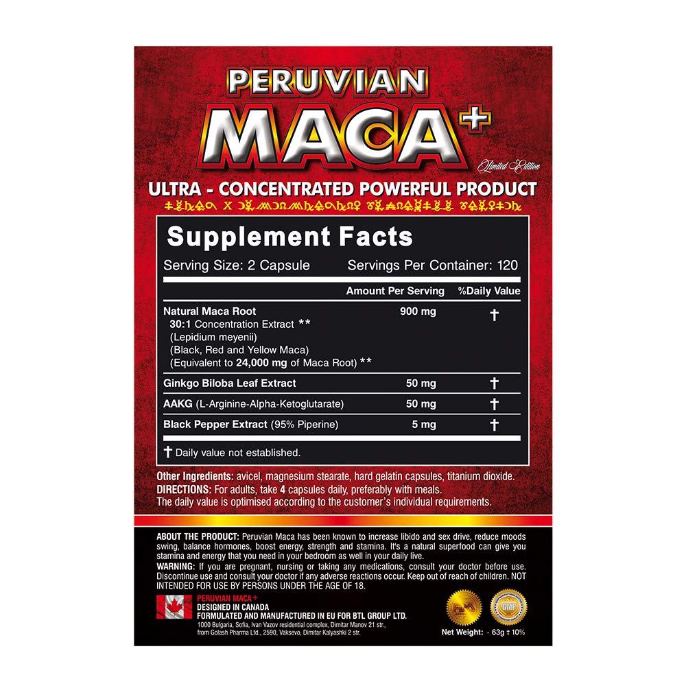 high potency maca root extract