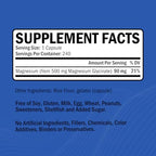 High potency magnesium bisglycinate capsules