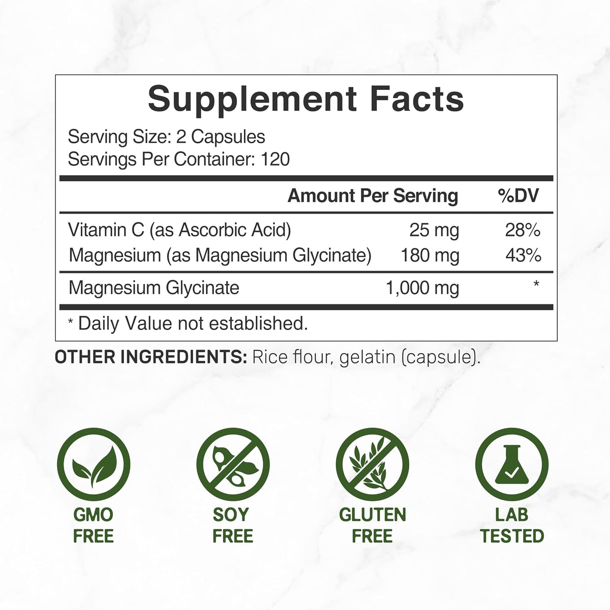 high potency magnesium bisglycinate capsules