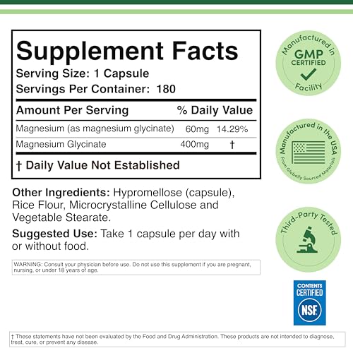 high potency magnesium bisglycinate capsules