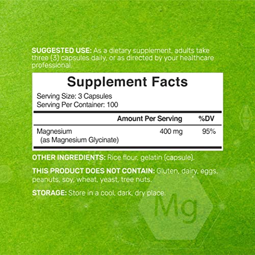 High potency magnesium bisglycinate capsules