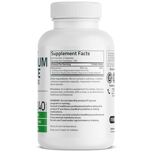 High potency magnesium bisglycinate capsules