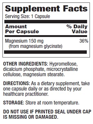 high potency magnesium bisglycinate capsules